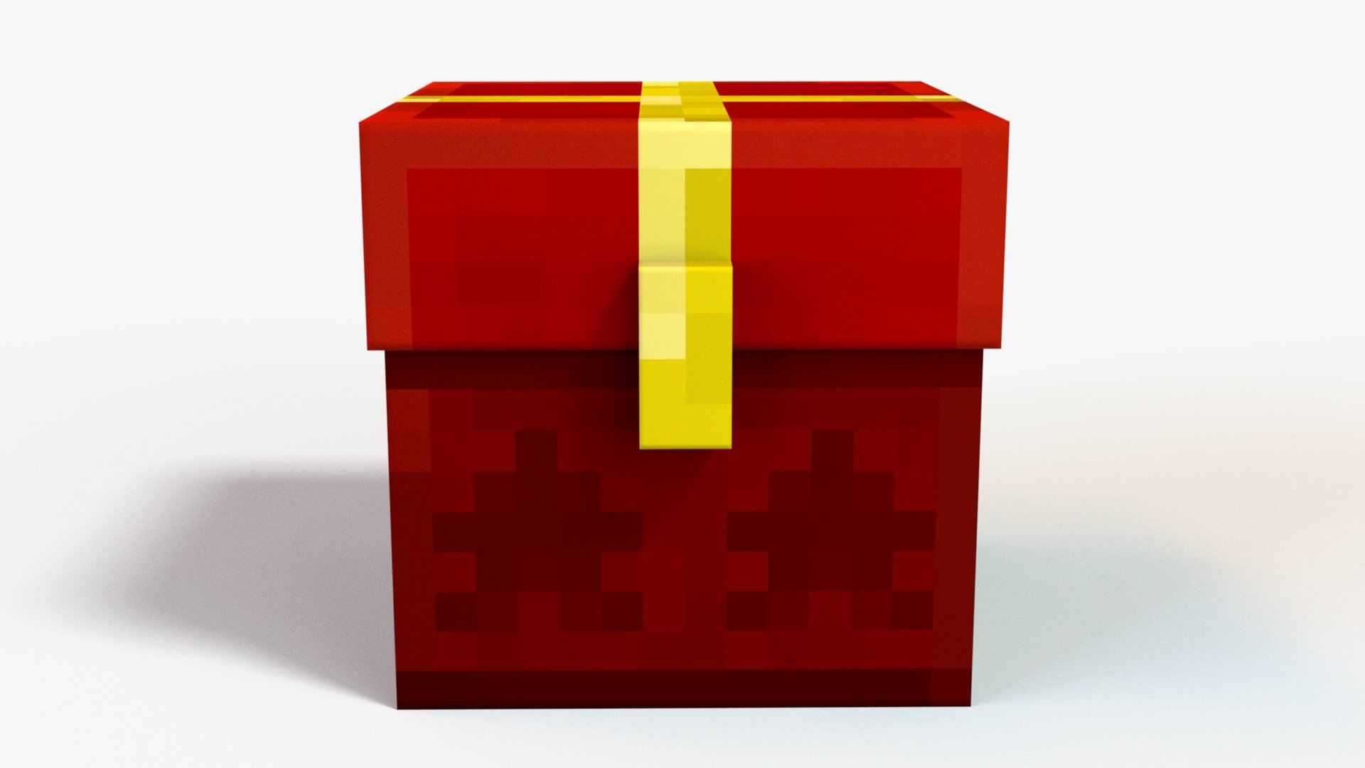 3D Minecraft Christmas Chest - TurboSquid 2406619