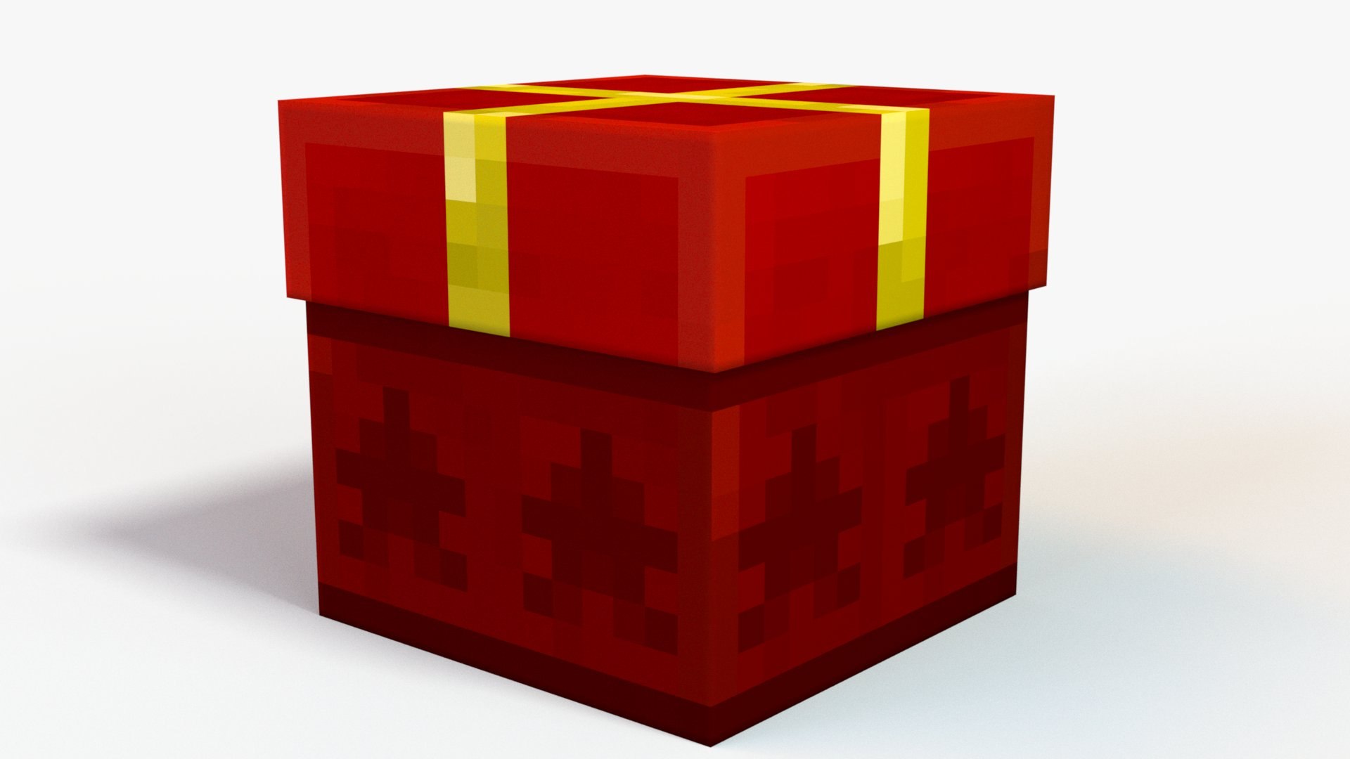 3D Minecraft Christmas Chest - TurboSquid 2406619