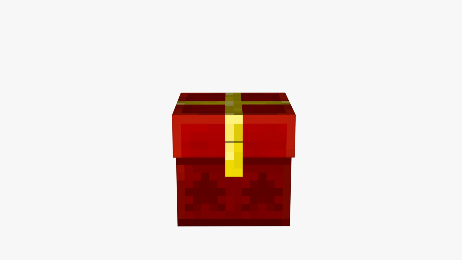 3D Minecraft Christmas Chest - TurboSquid 2406619