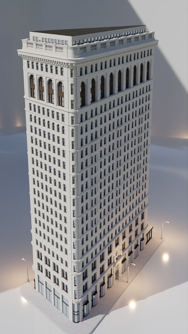 3D Model Flatiron Building - TurboSquid 2104364