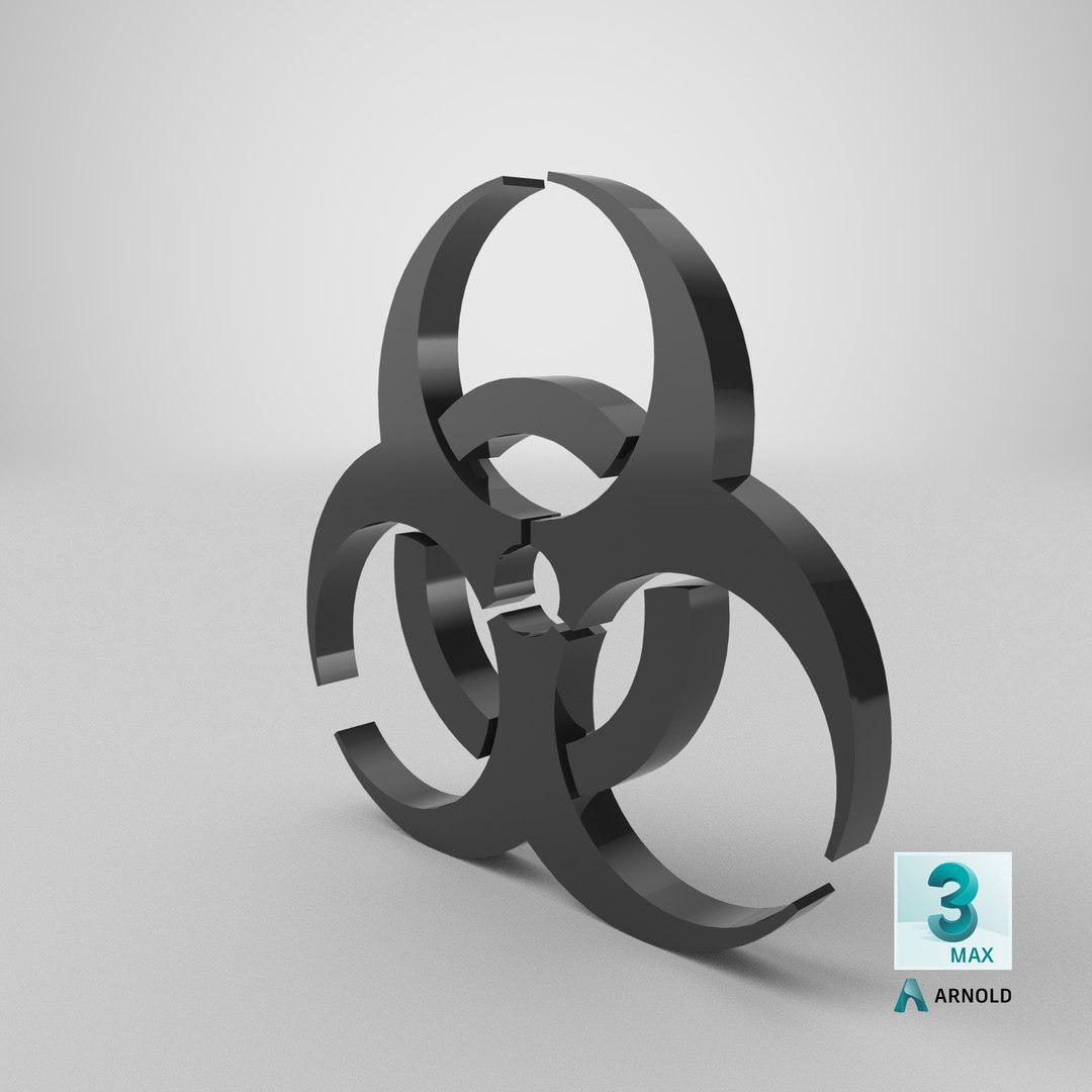 Biohazard Icon 3D Model - TurboSquid 1935625
