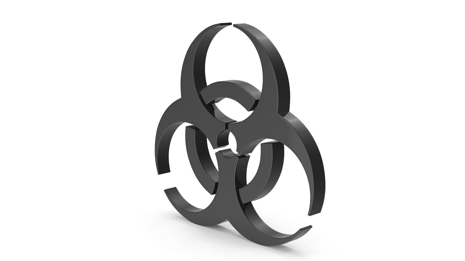 Biohazard Icon 3D Model - TurboSquid 1935625