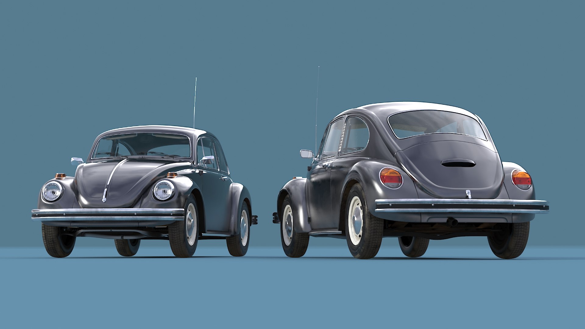 Vintage Volkswagen Beetle 3D Model - TurboSquid 2292439