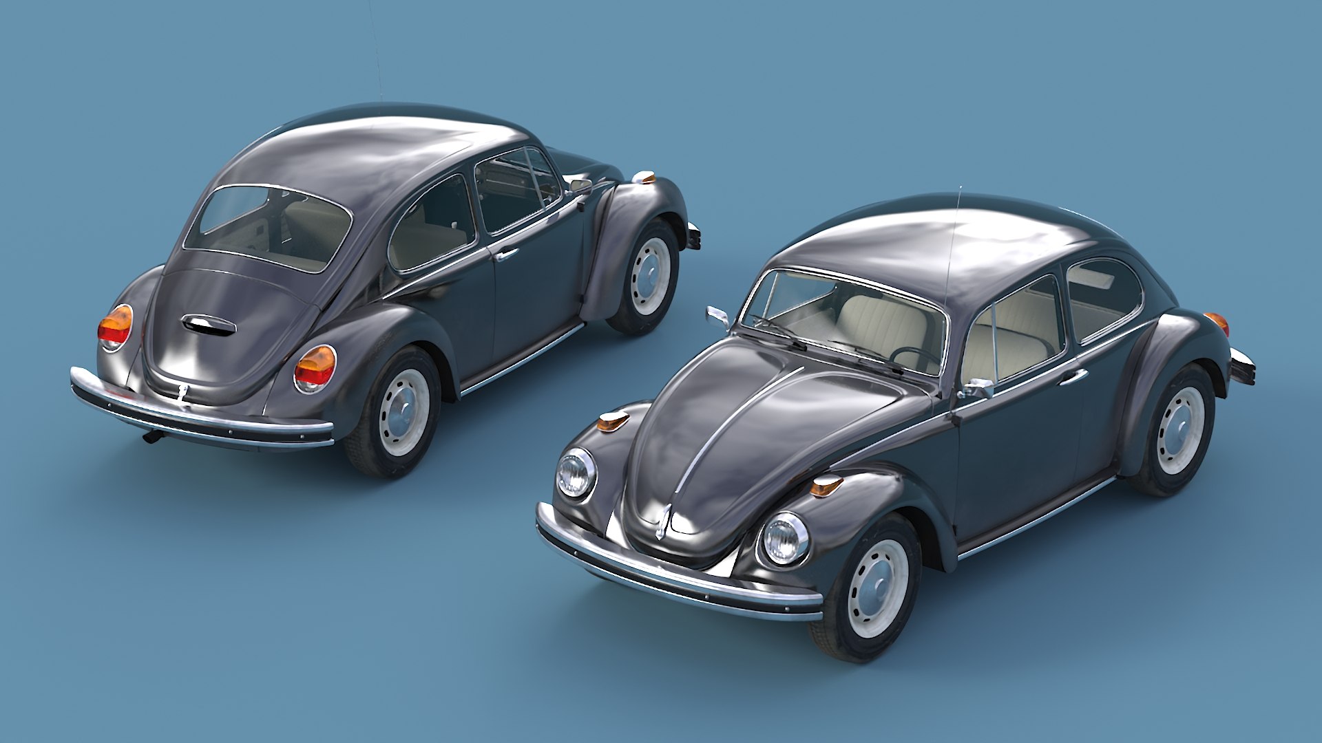 Vintage Volkswagen Beetle 3D Model - TurboSquid 2292439