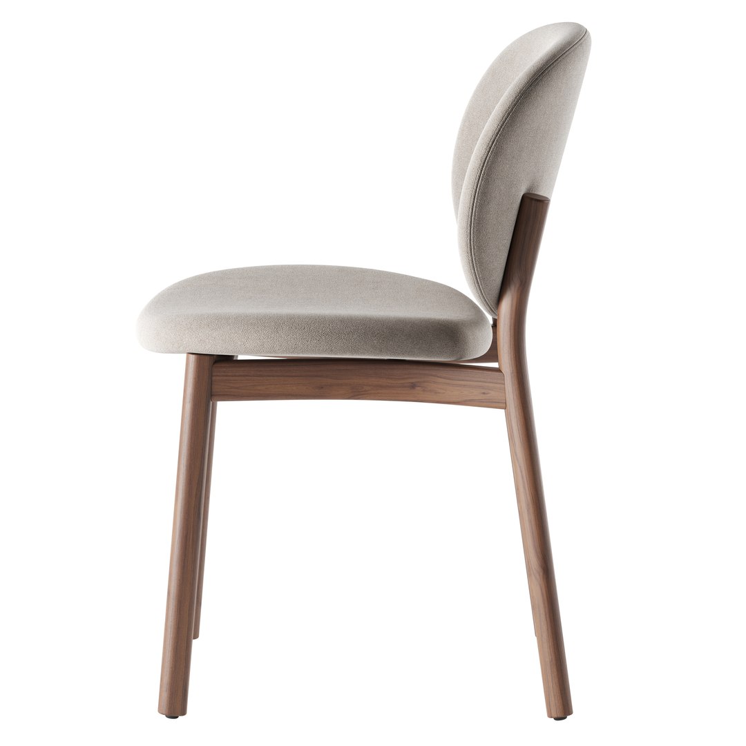 3D Model Ines Upholstered Chair By Calligaris - TurboSquid 2037587