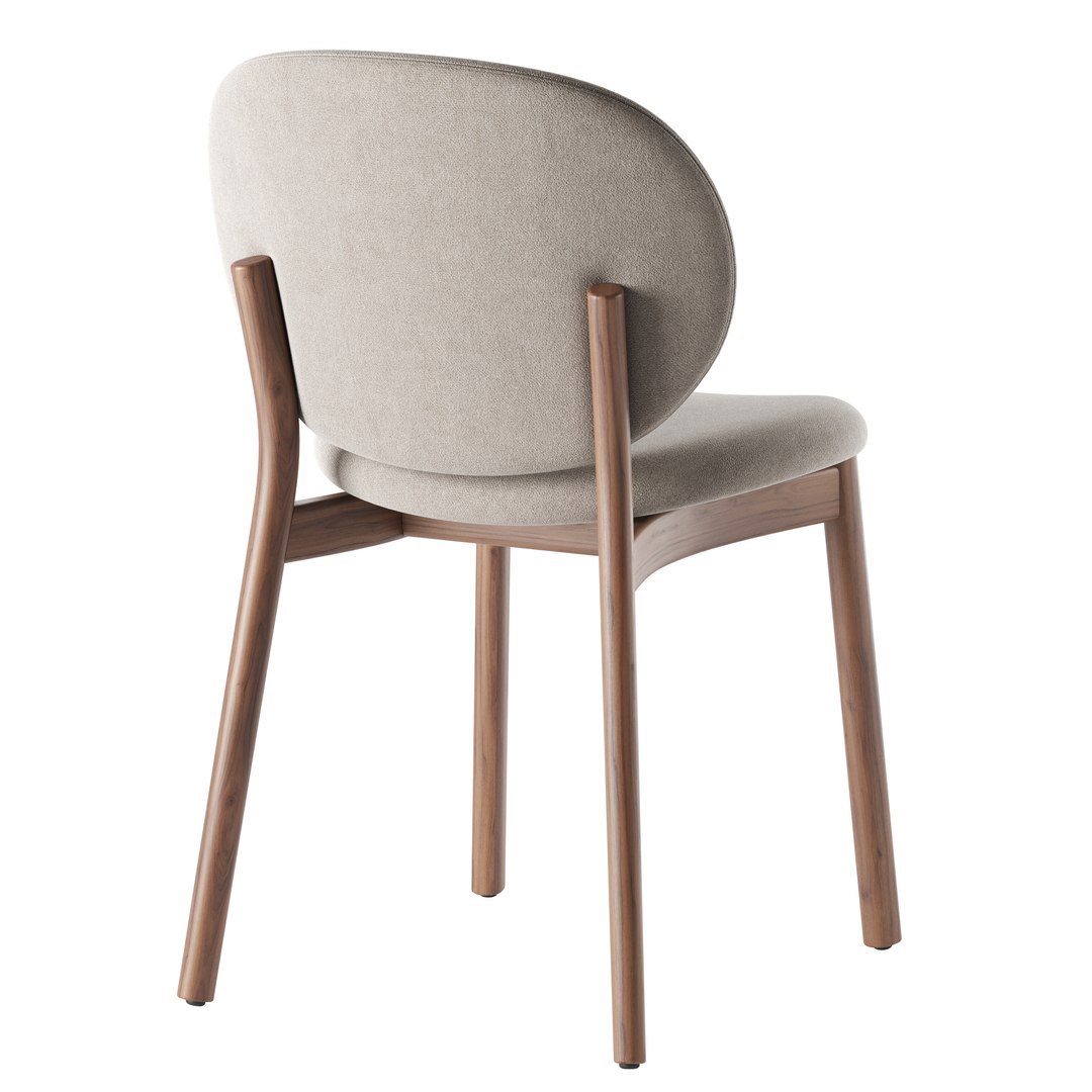 3D Model Ines Upholstered Chair By Calligaris - TurboSquid 2037587