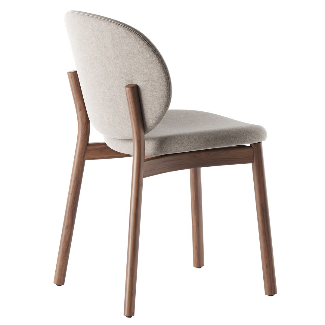 3D Model Ines Upholstered Chair By Calligaris - TurboSquid 2037587