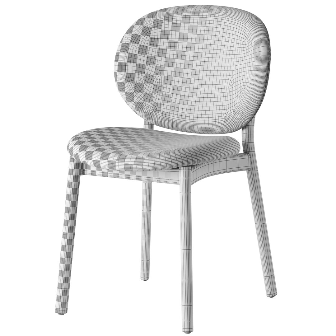 3D Model Ines Upholstered Chair By Calligaris - TurboSquid 2037587