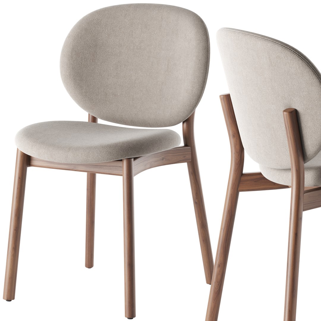 3D Model Ines Upholstered Chair By Calligaris - TurboSquid 2037587