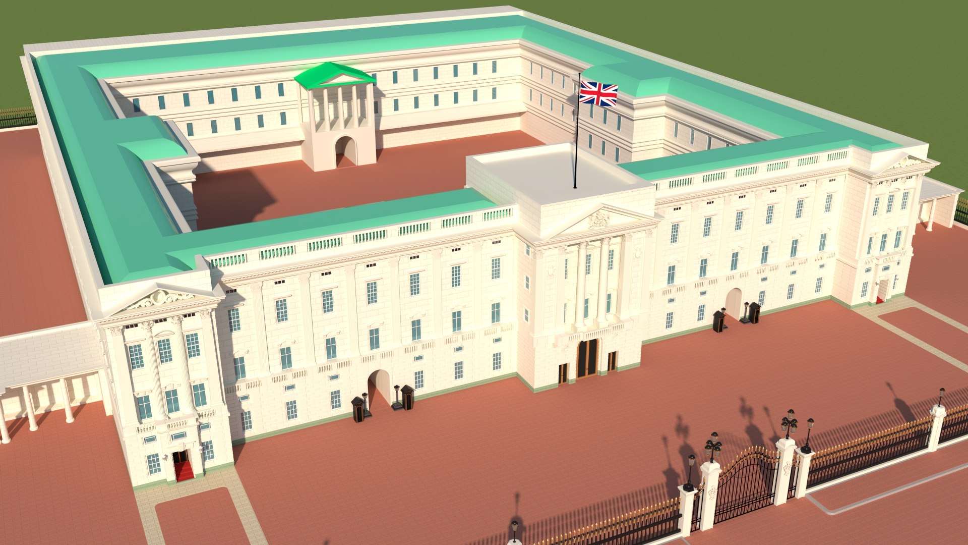 3D model Buckingham Palace 3d Model - TurboSquid 2021528