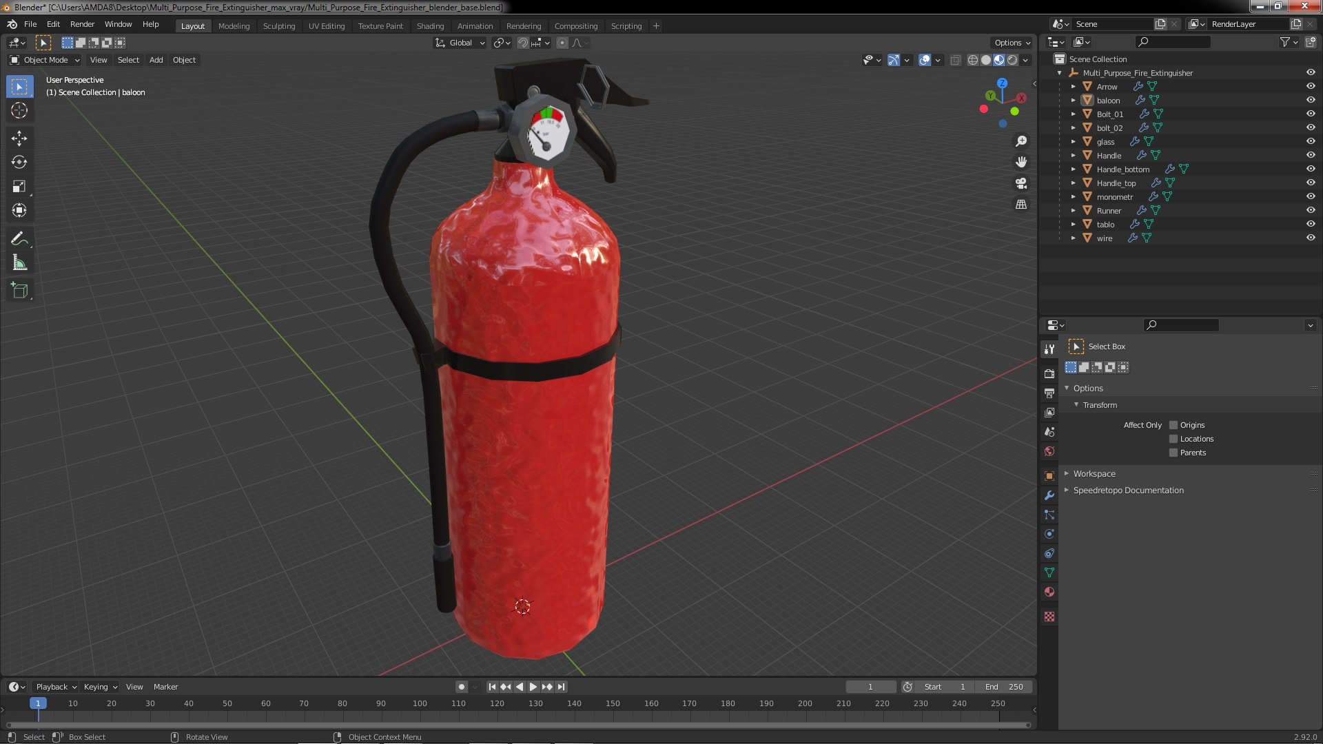 3D Multi Purpose Fire Extinguisher - TurboSquid 2133761