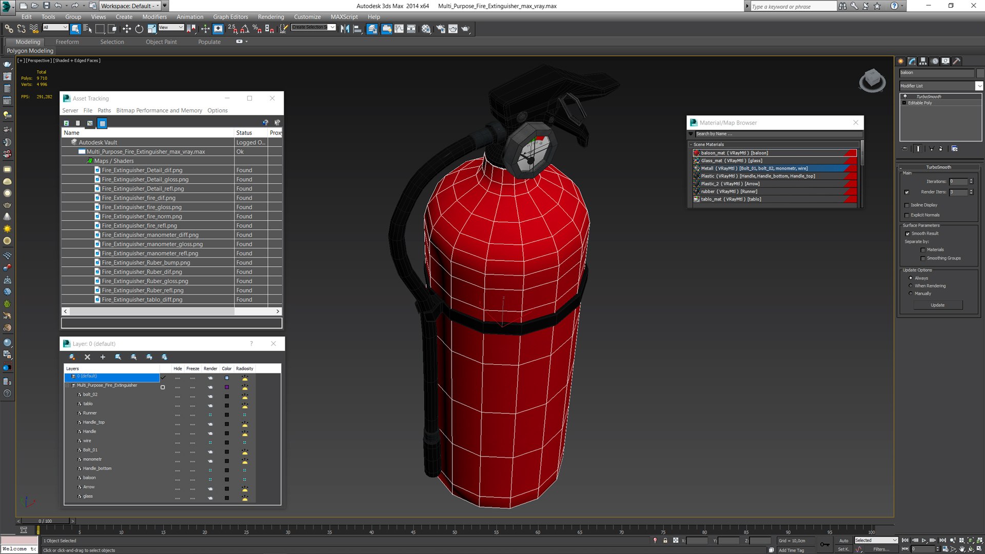 3D Multi Purpose Fire Extinguisher - TurboSquid 2133761