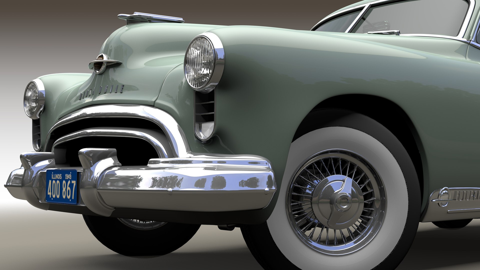 Oldsmobile Rocket 88 Futuramic Club Sedan 1949 3D - TurboSquid 2035627