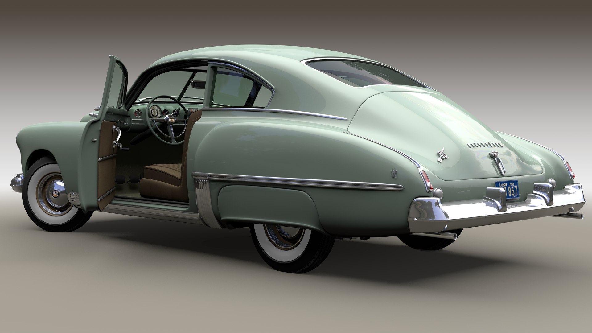 Oldsmobile Rocket 88 Futuramic Club Sedan 1949 3D - TurboSquid 2035627