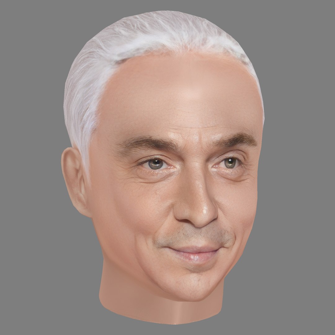 Bruno Tonioli Head - Low Poly Head For Game 3D Model - TurboSquid 2303076