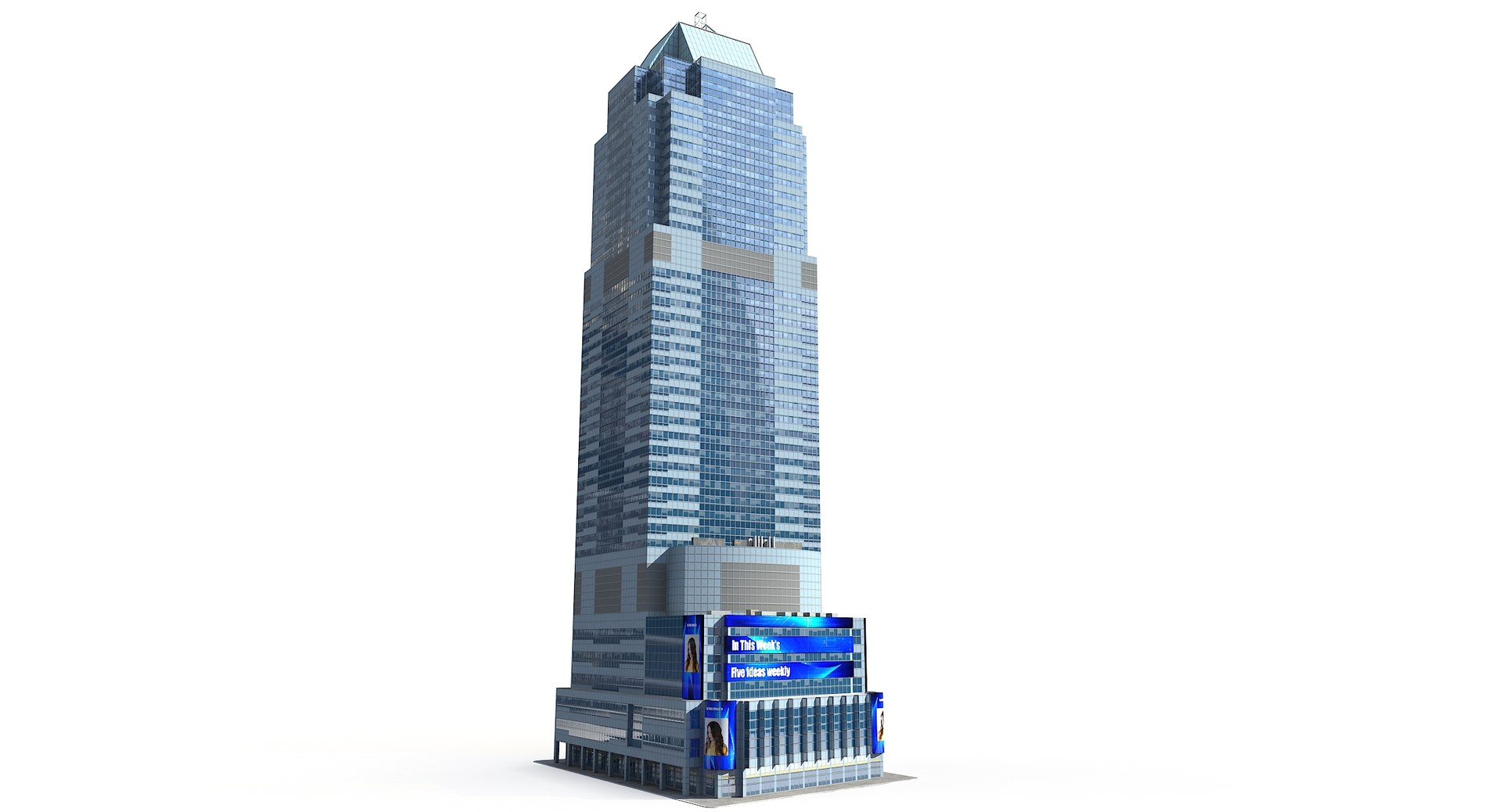 Morgan Stanley Times Square Low Poly 3D Model - TurboSquid 2129048