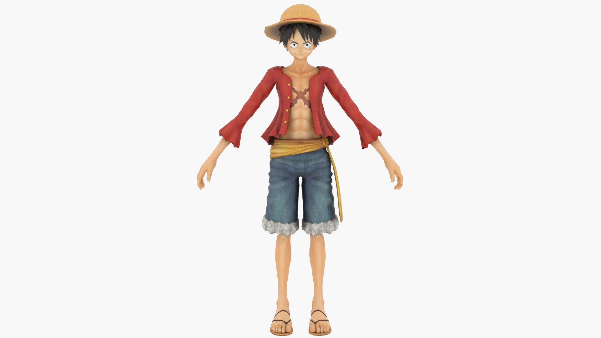 Monkey D Luffy - One Piece 3D 모델 - TurboSquid 1891021