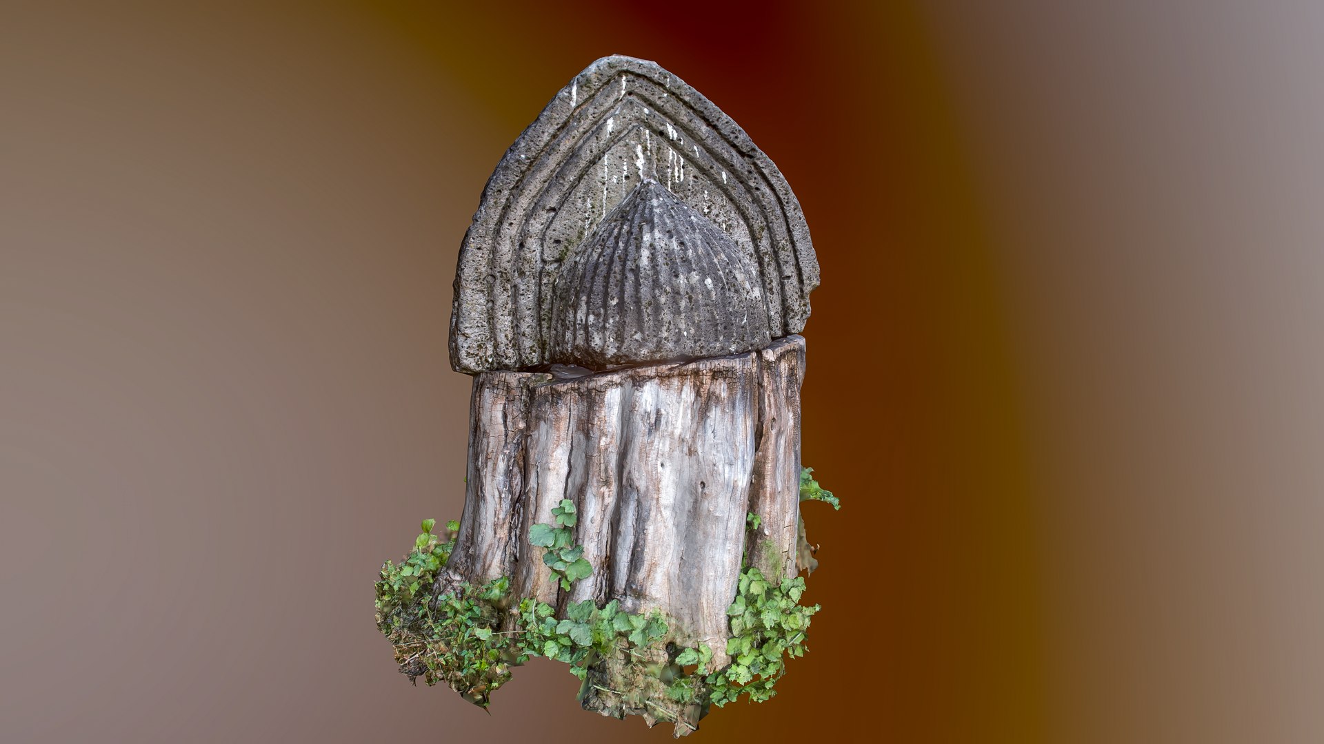 Stump And Stone 3D Model - TurboSquid 1761512