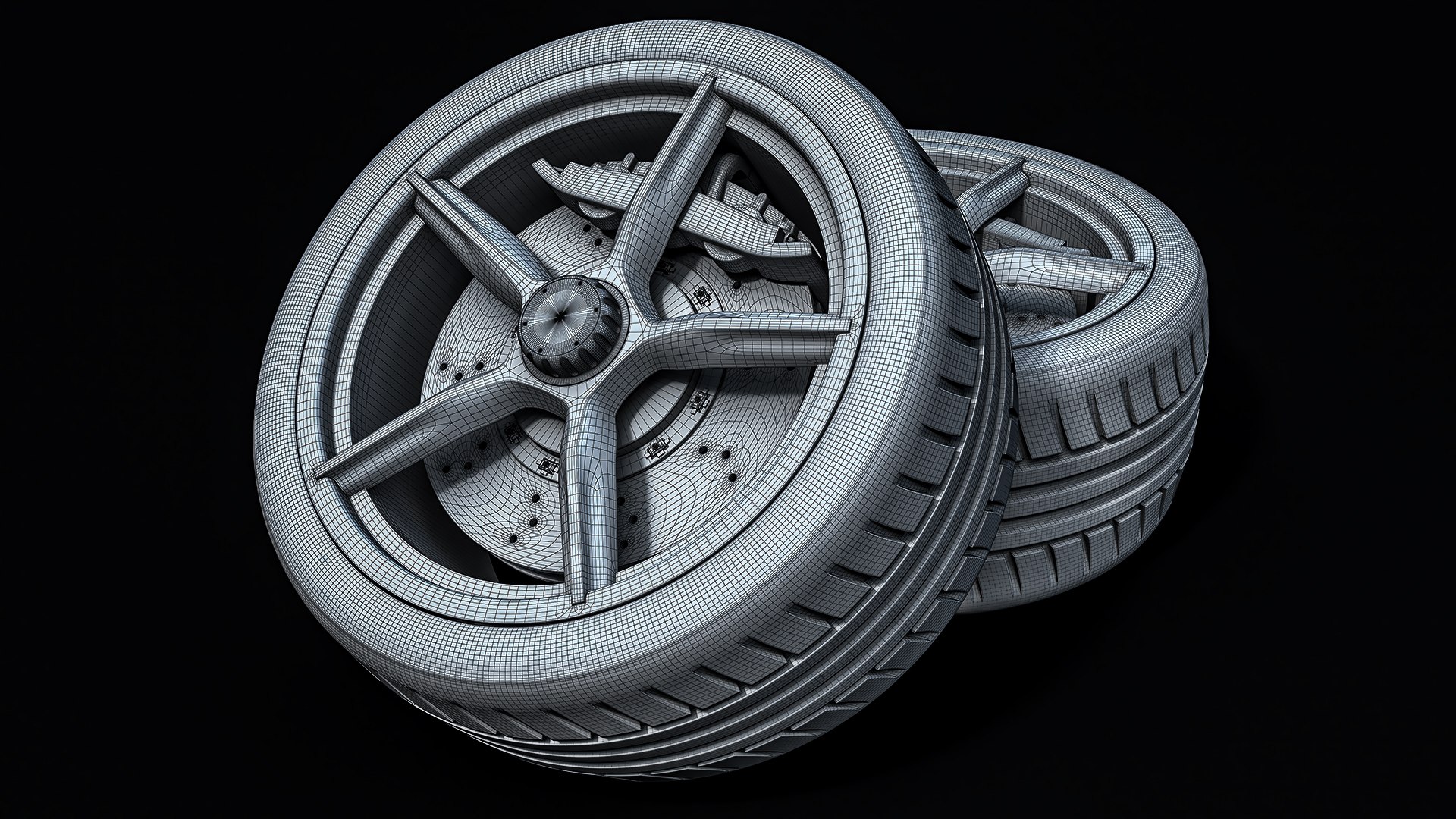 3D Sport car tire model - TurboSquid 2165590