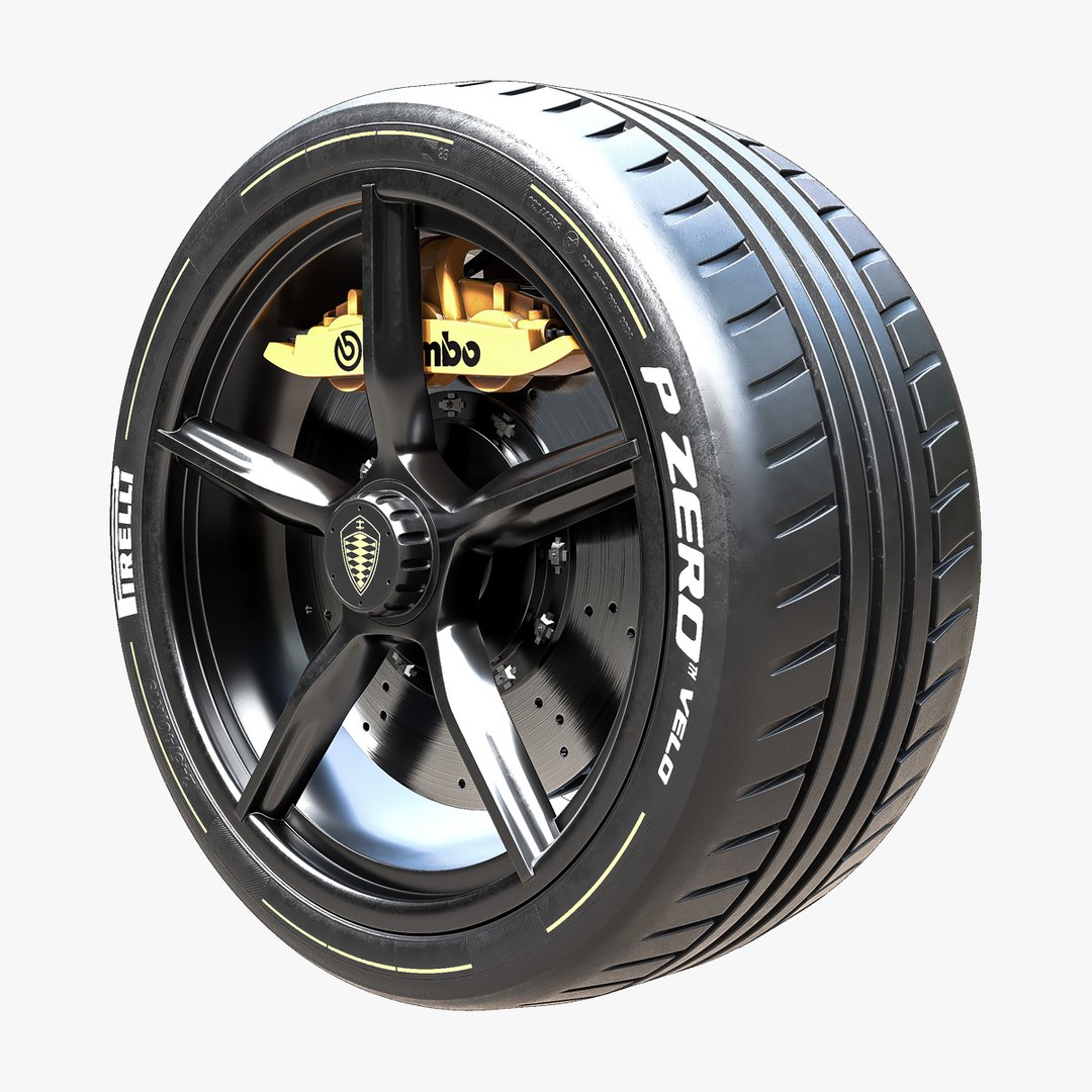 3D Sport car tire model - TurboSquid 2165590