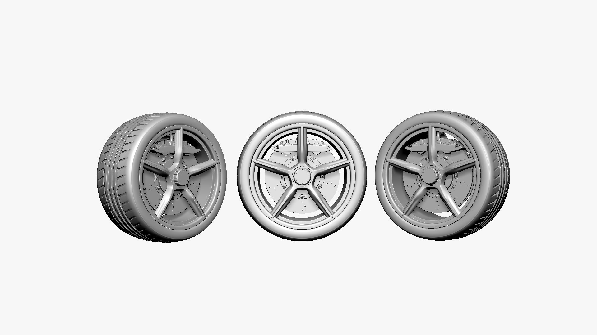 3D Sport car tire model - TurboSquid 2165590