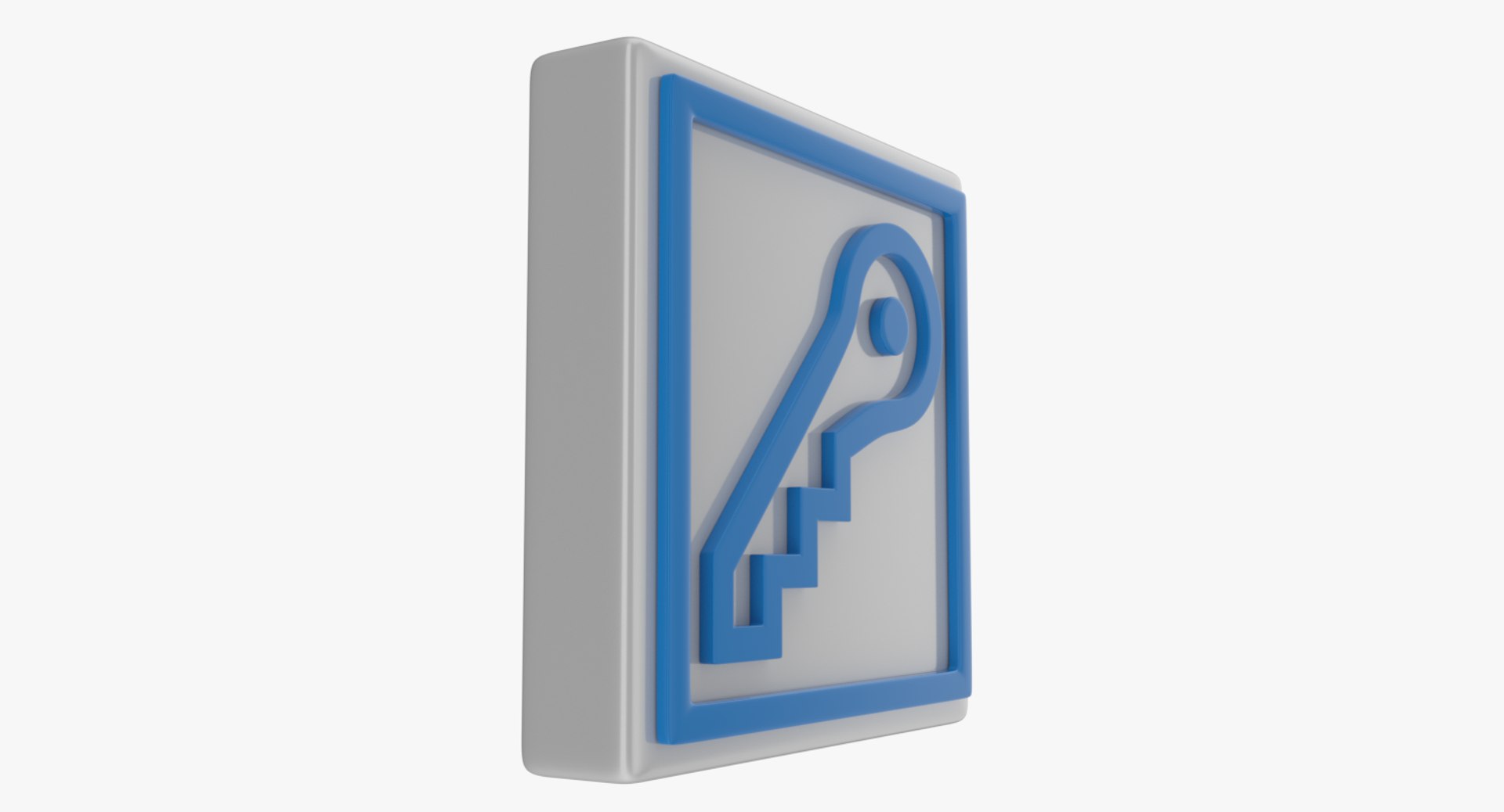 icon key 3d obj