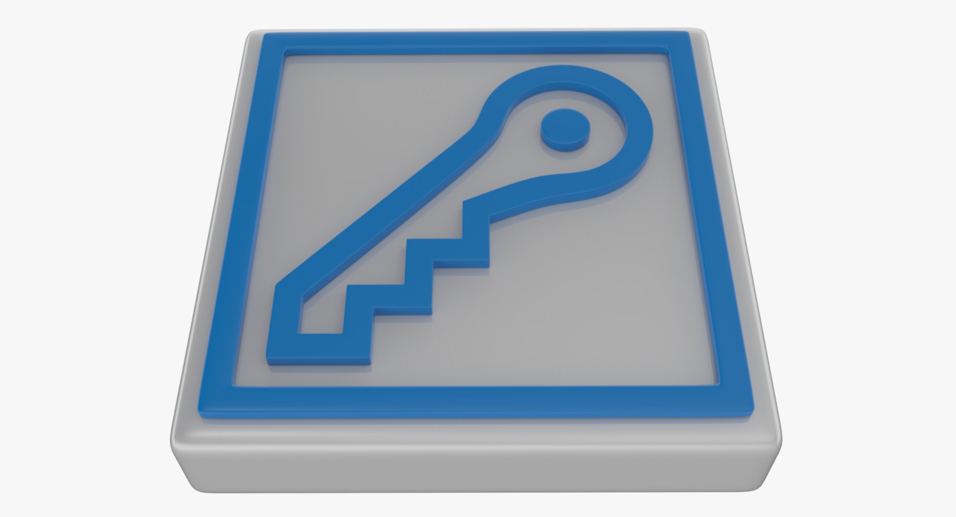 icon key 3d obj