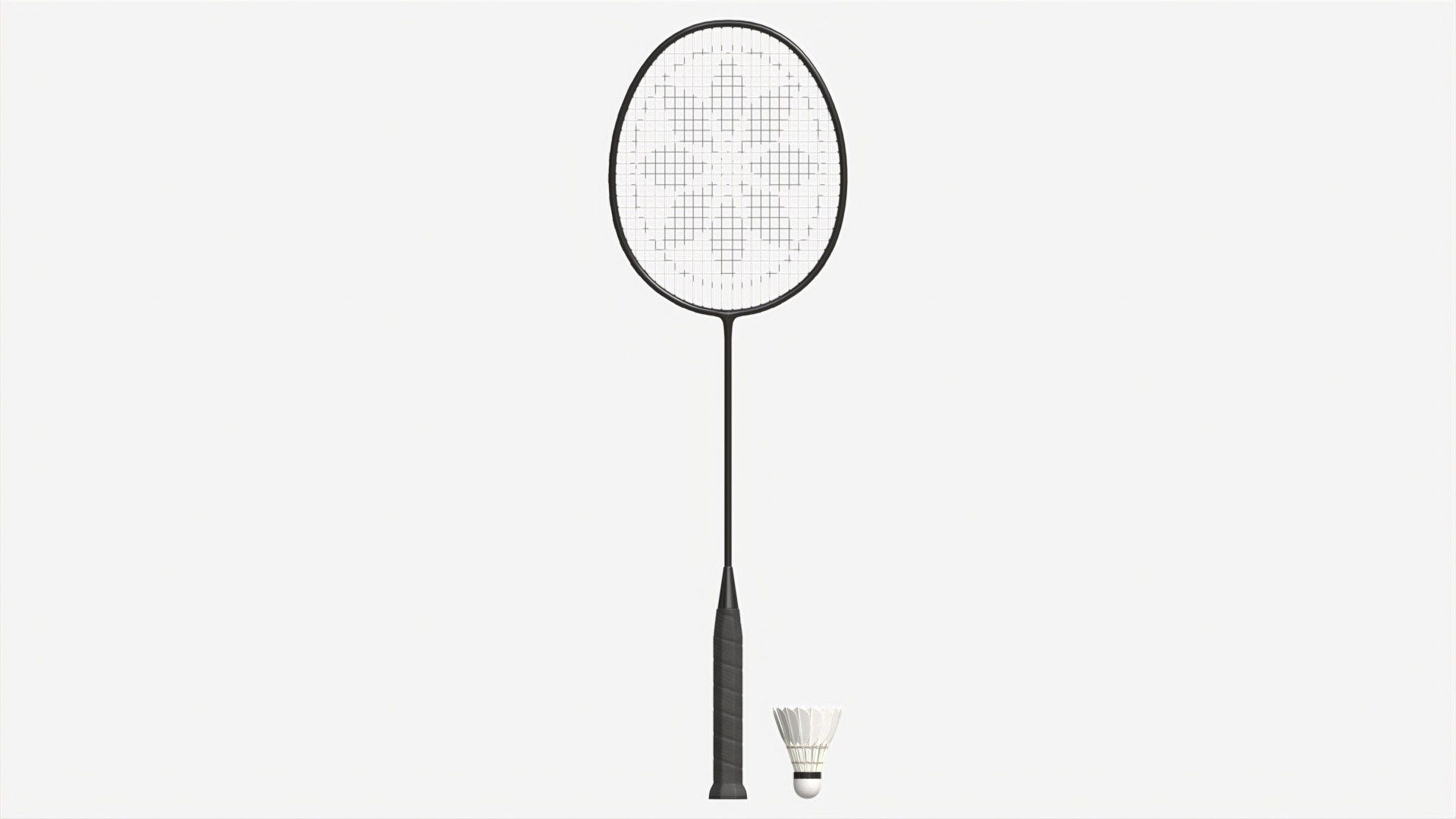 3D Badminton Racquets With Shuttlecock Model - TurboSquid 2096038