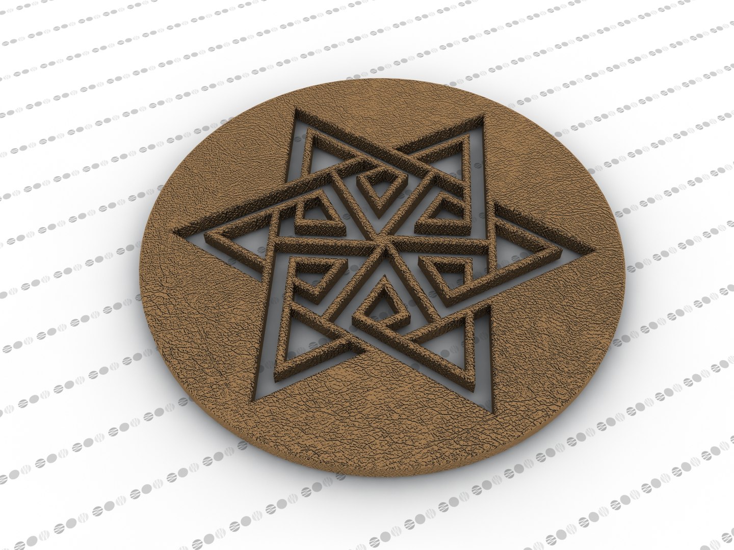 3D Star David Medallion - TurboSquid 1429618