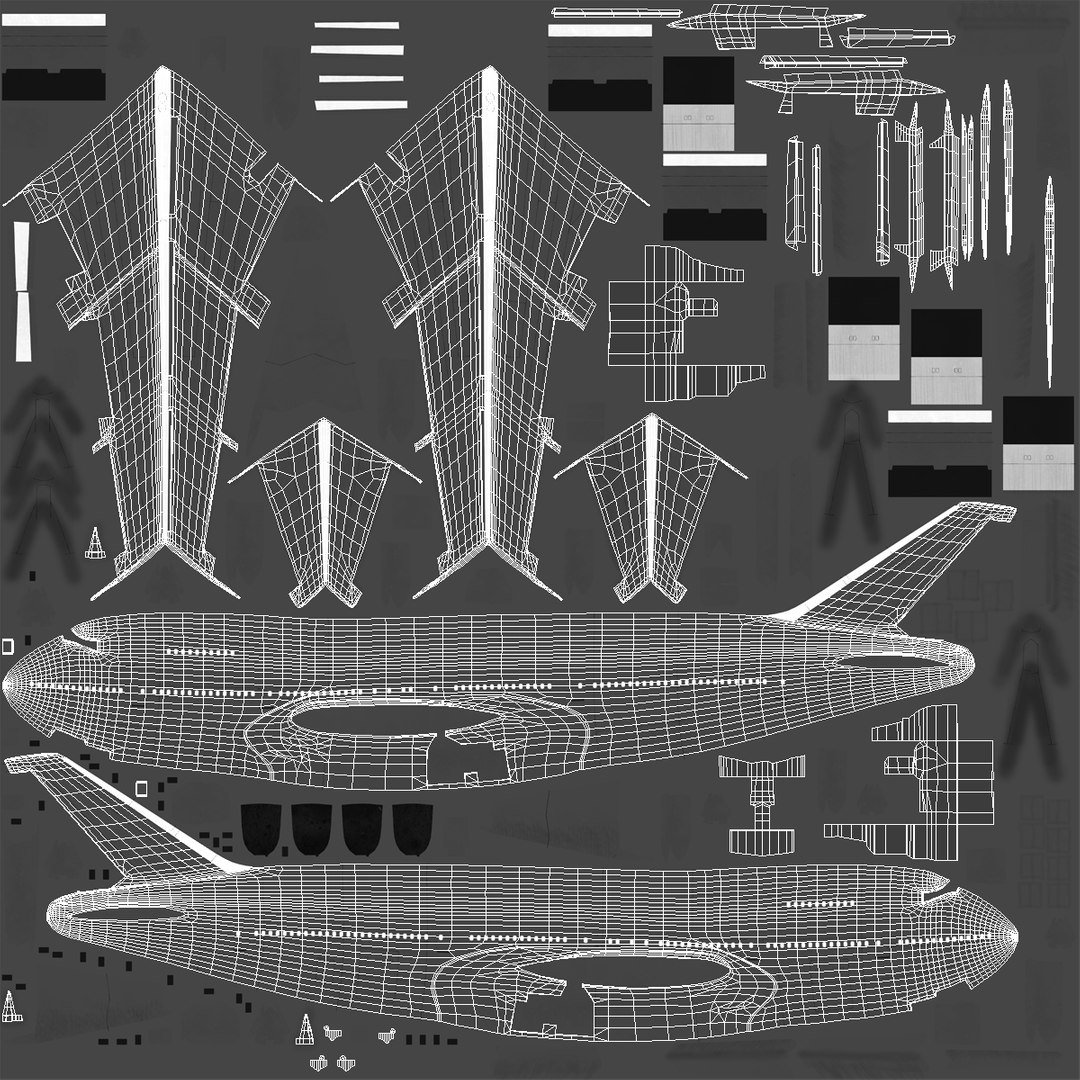 Boeing 747-100b generic model - TurboSquid 1229310