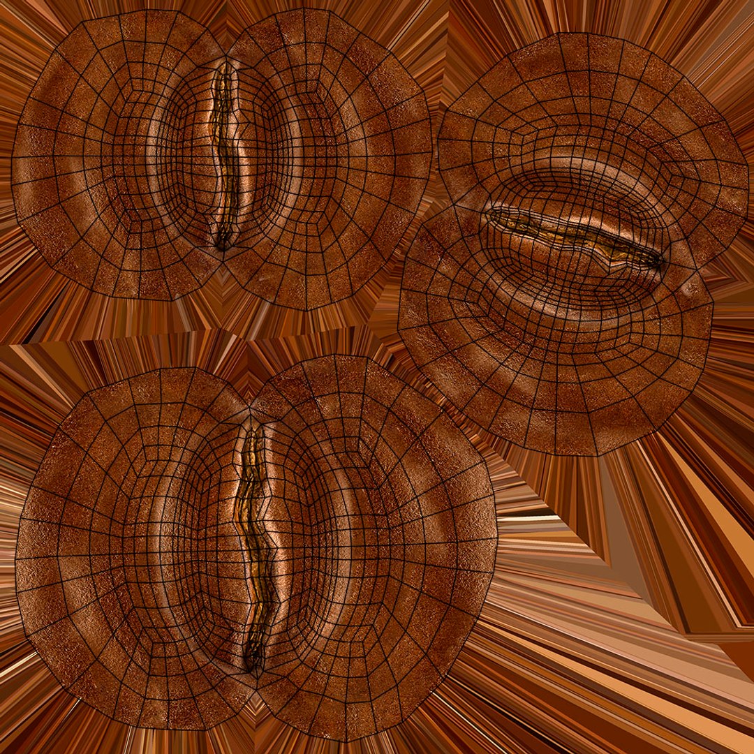 3D coffee beans bunch objects model - TurboSquid 1484840