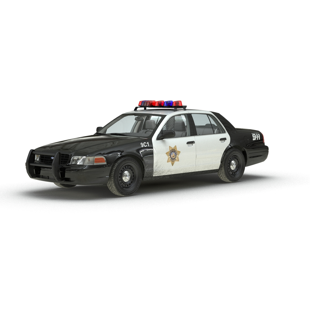 Police Cars 3D Model - TurboSquid 1525293