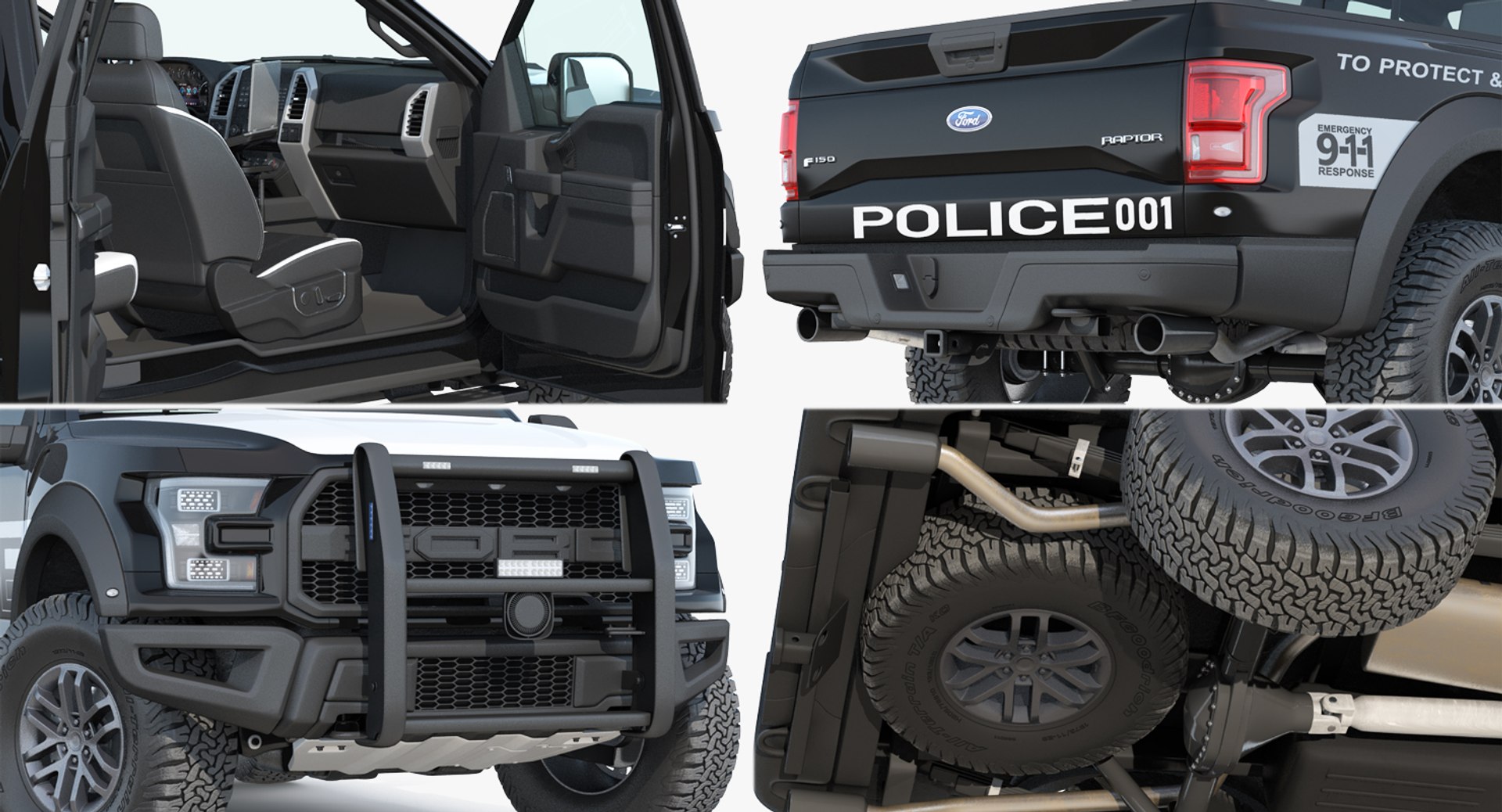 Police Cars 3D Model - TurboSquid 1525293