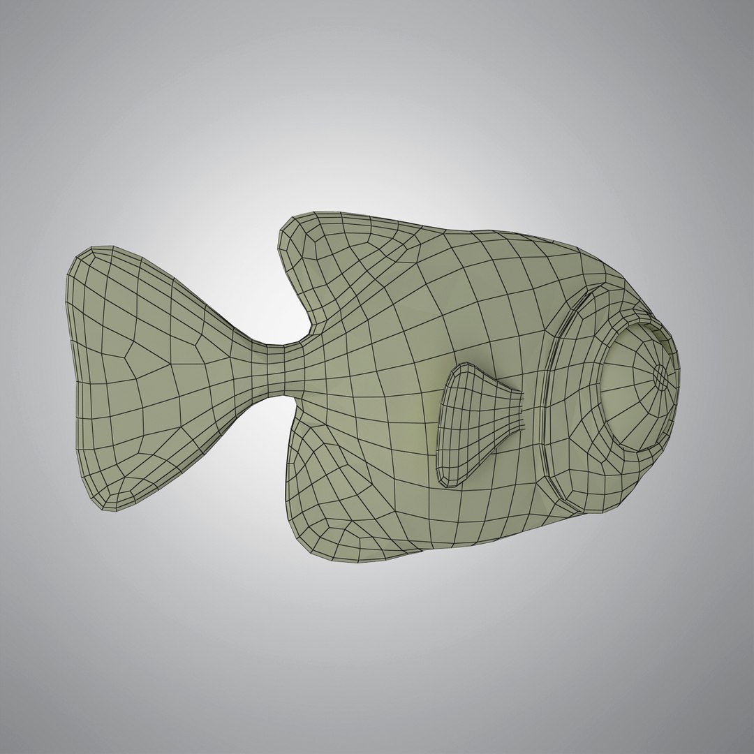 3d Cartoon Loran Fish