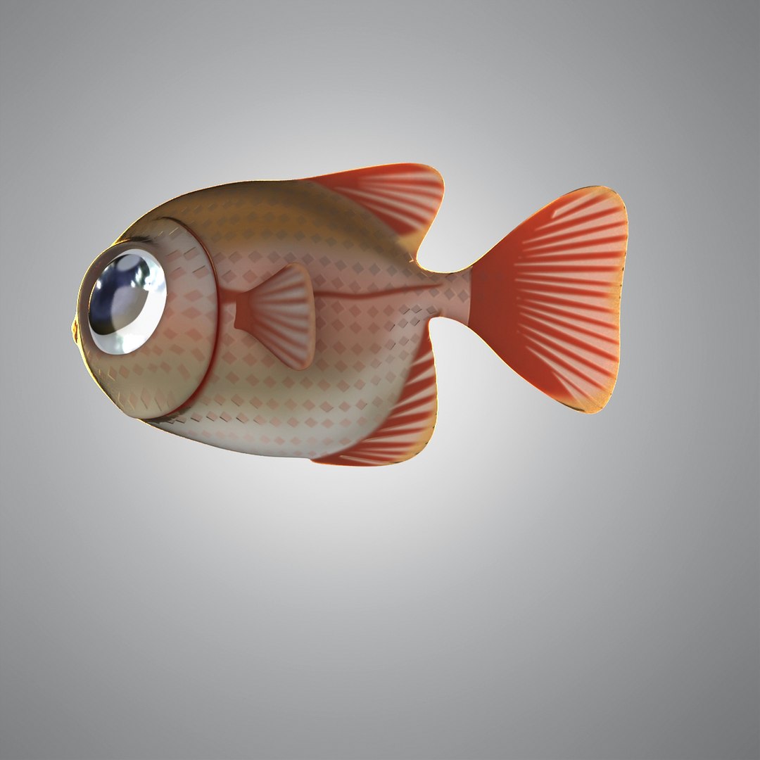 3d Cartoon Loran Fish