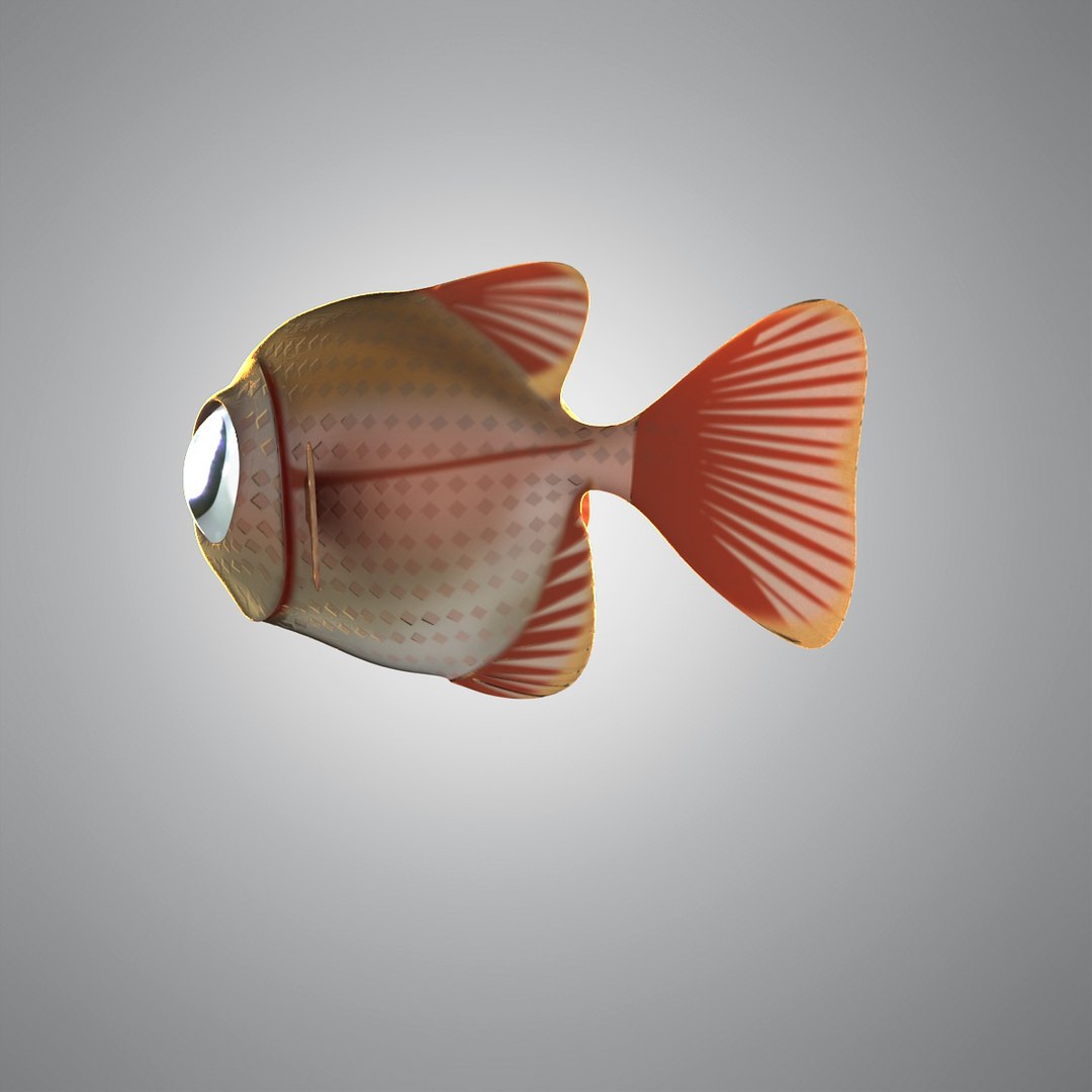 3d Cartoon Loran Fish