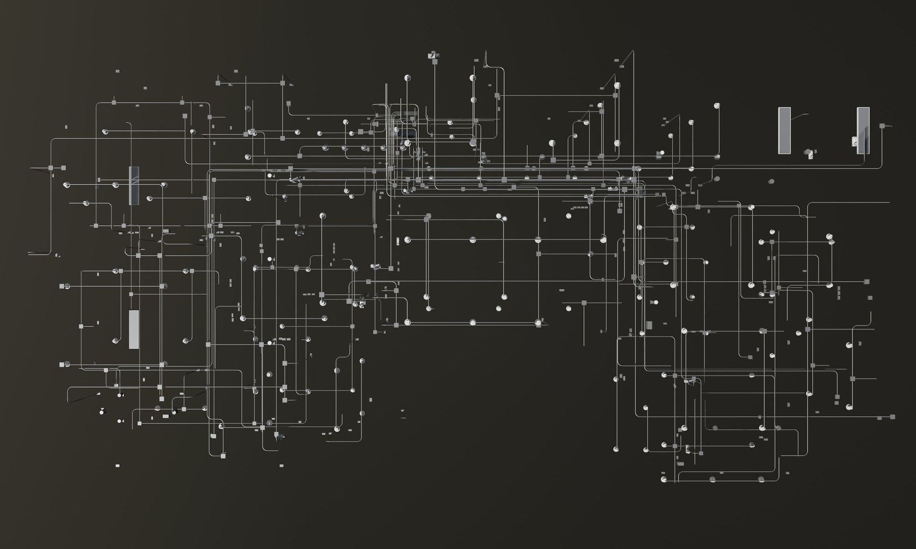 3D Electrical Piping In Building - TurboSquid 2077592