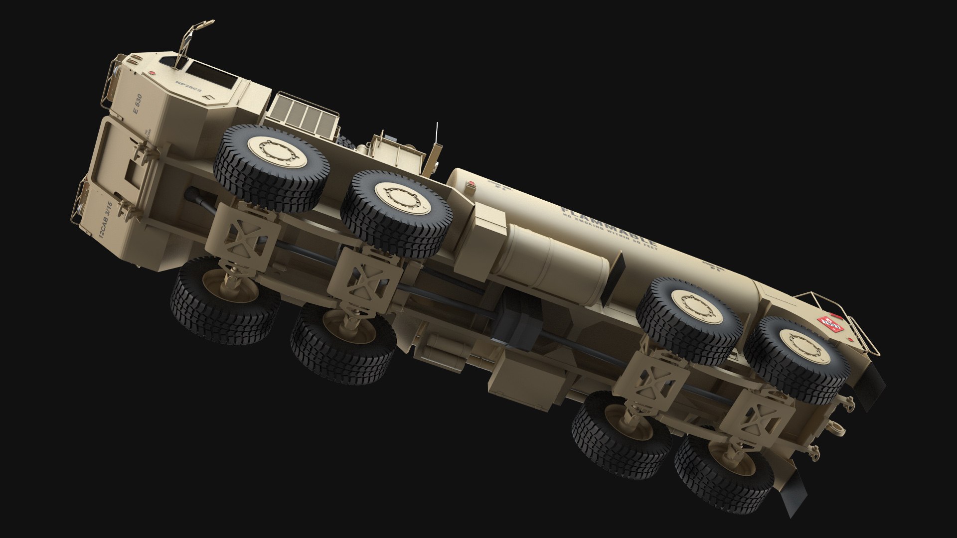 3D HEMTT M978 Fuel Tank Truck - TurboSquid 1938843