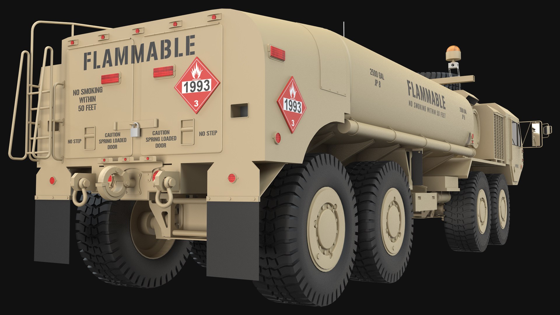 3D HEMTT M978 Fuel Tank Truck - TurboSquid 1938843