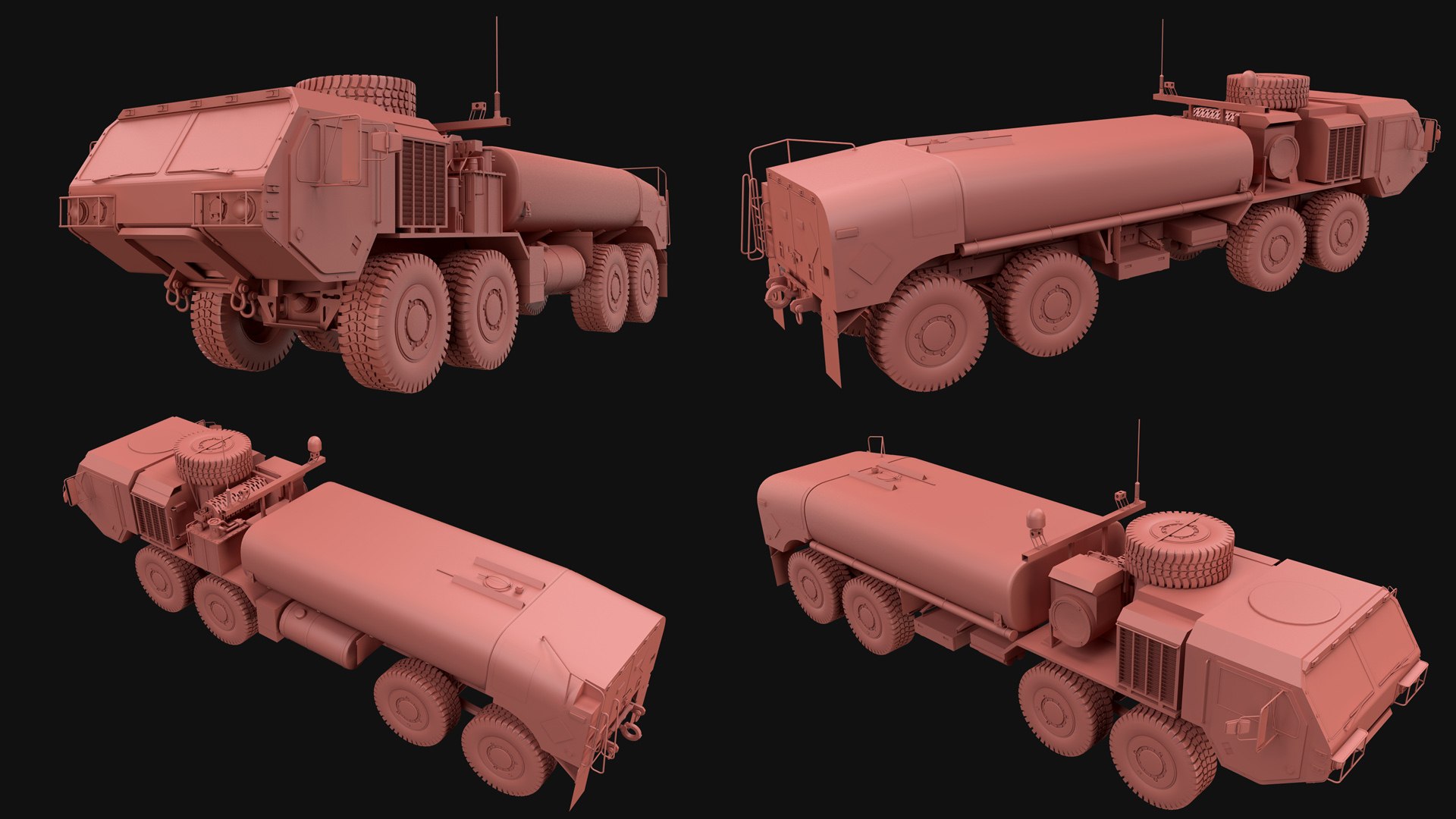 3D HEMTT M978 Fuel Tank Truck - TurboSquid 1938843