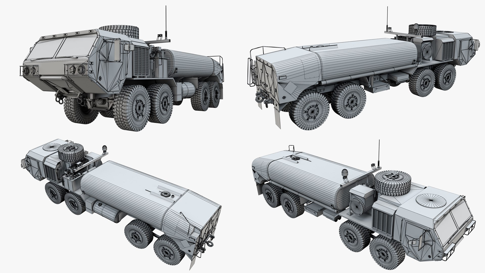 3D HEMTT M978 Fuel Tank Truck - TurboSquid 1938843