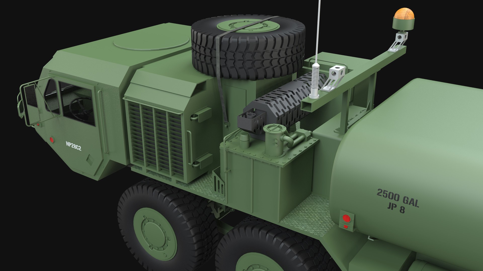 3D HEMTT M978 Fuel Tank Truck - TurboSquid 1938843