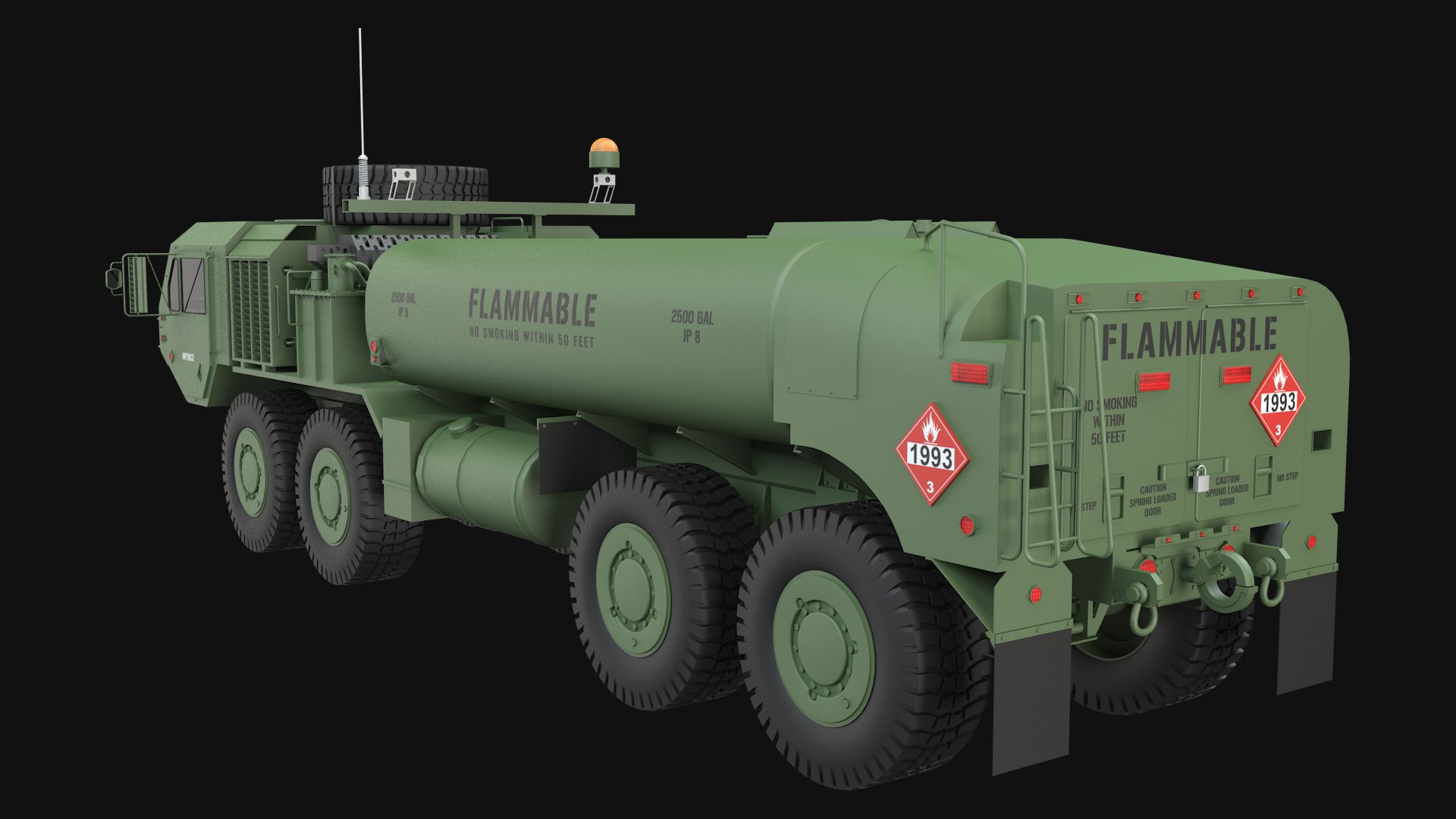 3D HEMTT M978 Fuel Tank Truck - TurboSquid 1938843