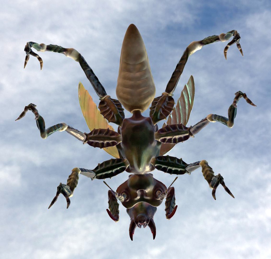 Mutated Beetle Ant Mantis Model - TurboSquid 1235883