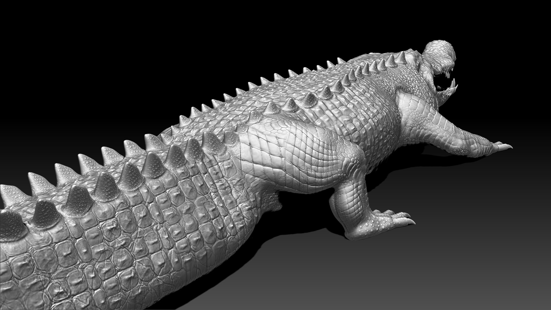 Deinosuchus Riograndensis Sculpt Project 3D - TurboSquid 2183999