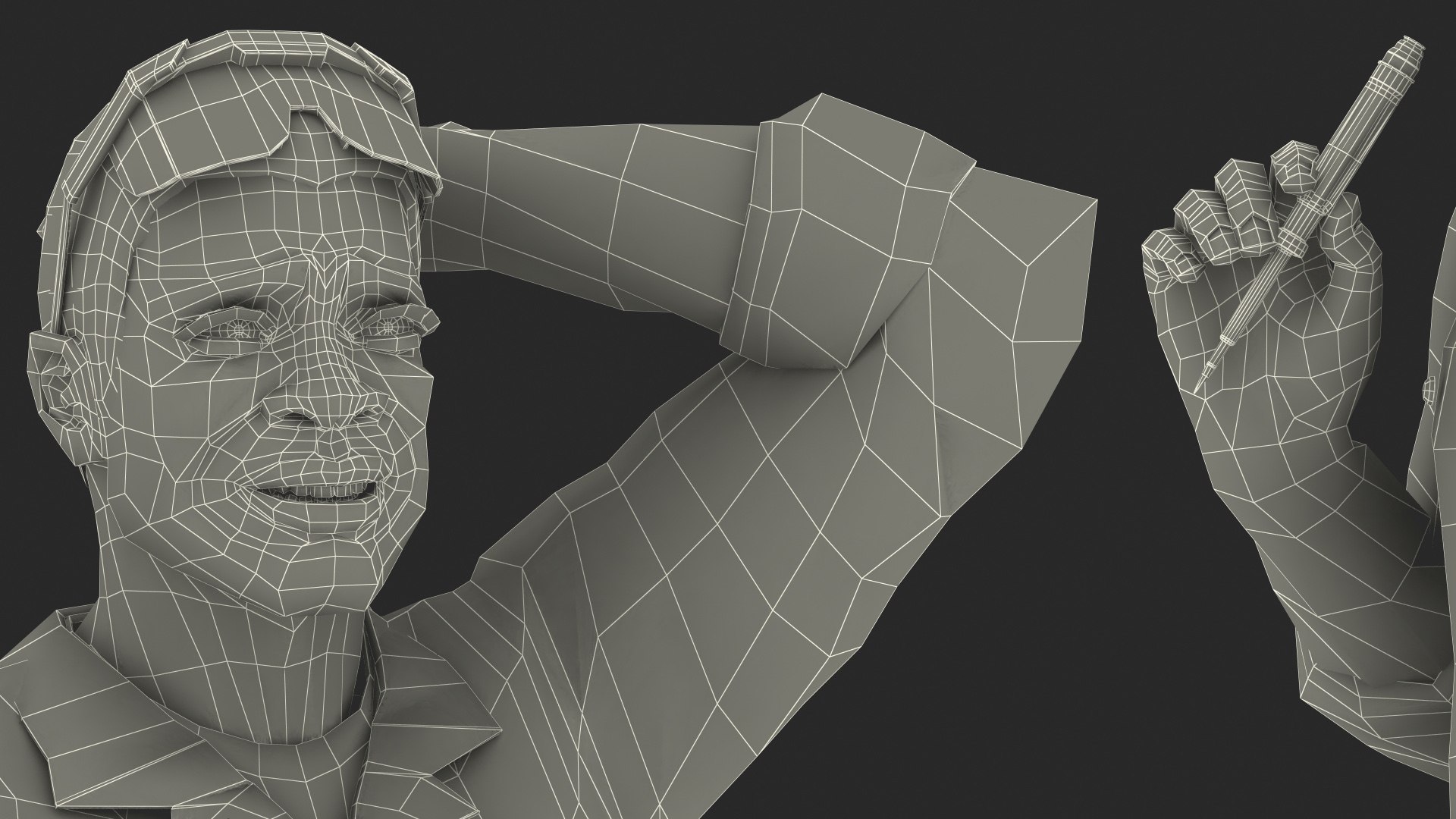3D Dark Skin Black Man Electrician - TurboSquid 1755994