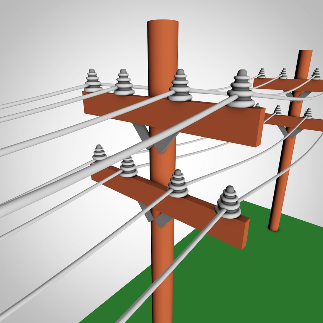 Cartoon Powerlines 3D Model - TurboSquid 1469251