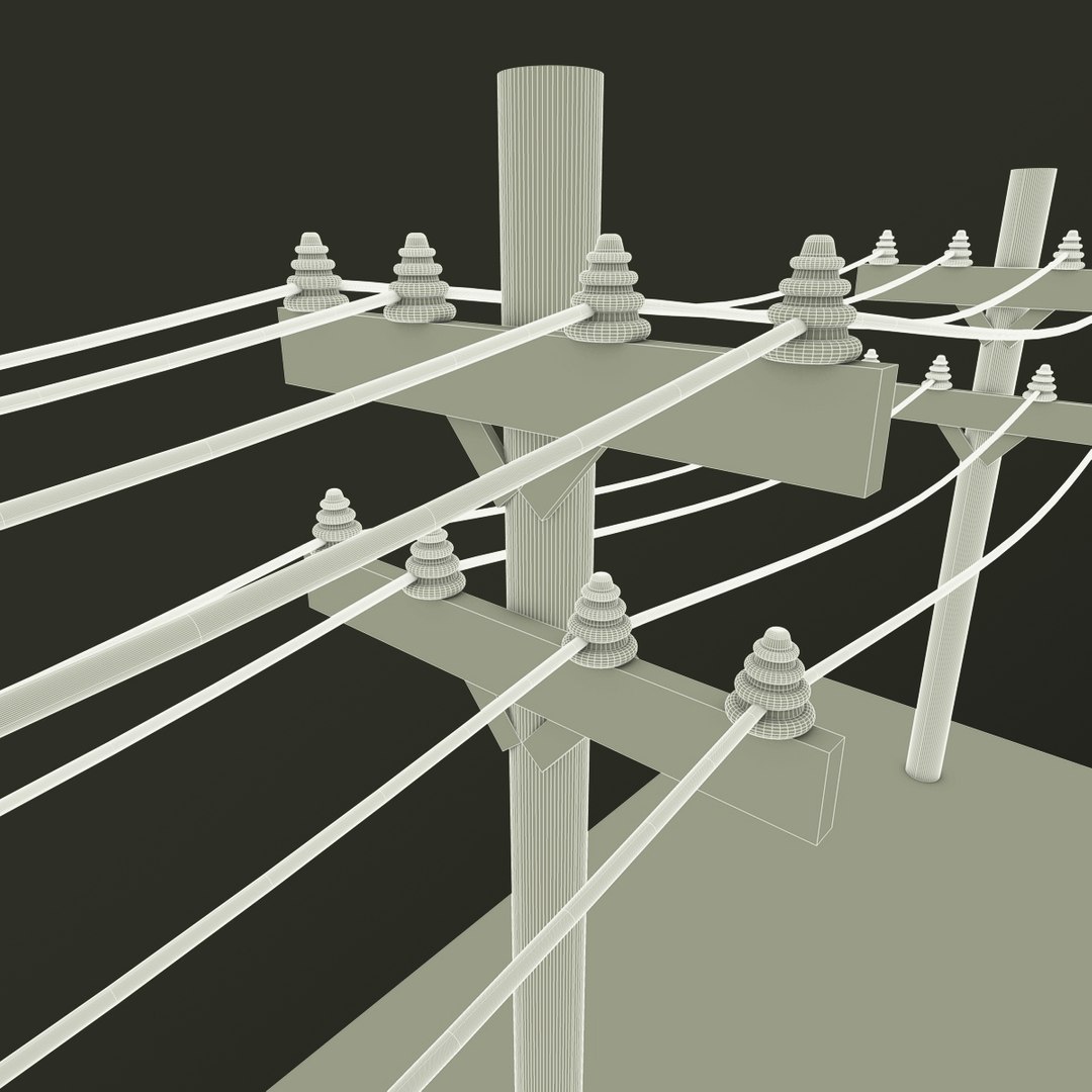 Cartoon Powerlines 3D Model - TurboSquid 1469251