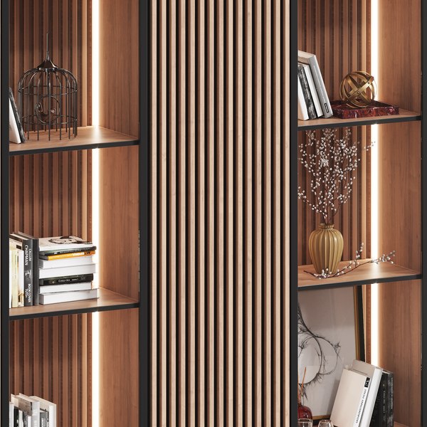 Wardrobe with decor 3 3D model - TurboSquid 1782709