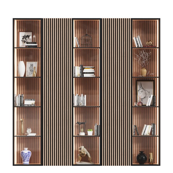 Wardrobe with decor 3 3D model - TurboSquid 1782709